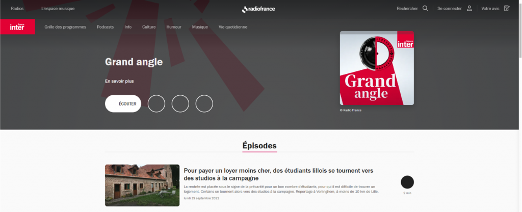 Interview sur France Inter - Campus-vert